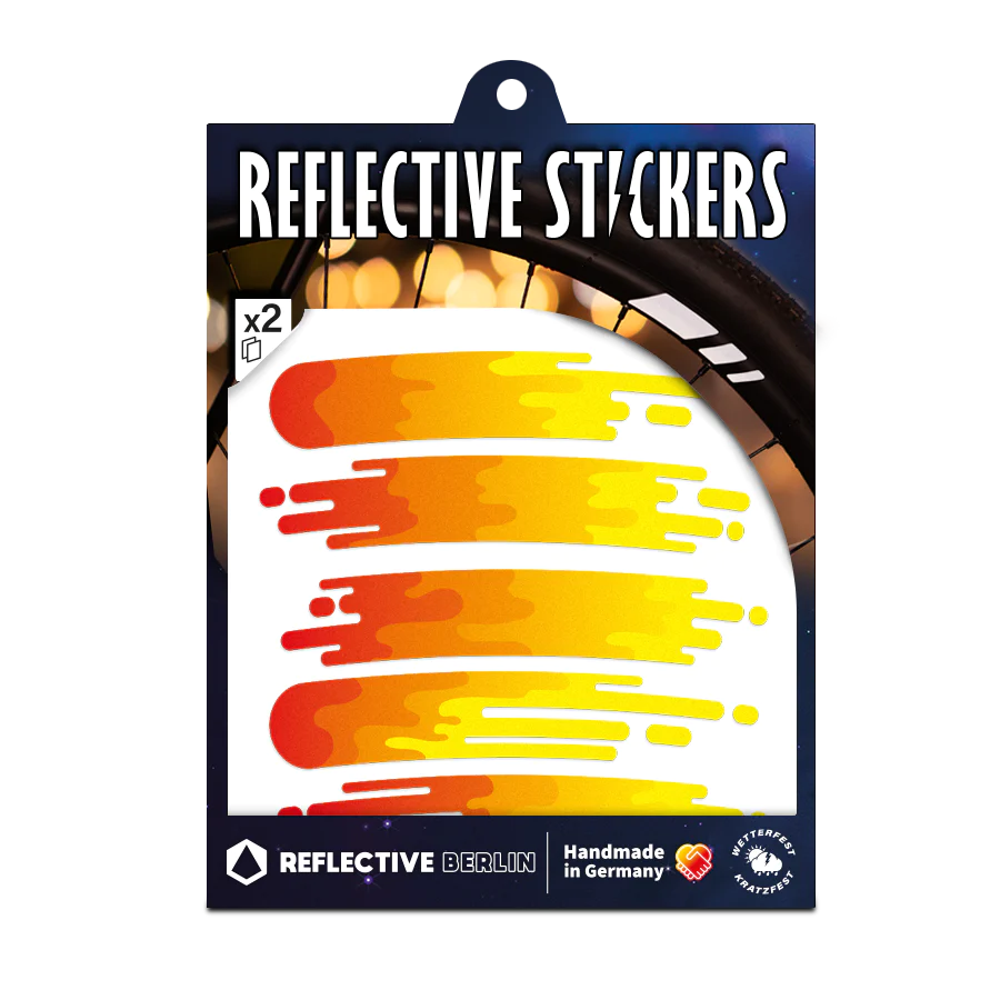 Bike Wheel Reflective Stickers 4-Pack - Safety Decals For Bicycle ...